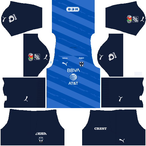 DLS Kits CF Monterrey (2025) | Dream League Soccer Kits & Logo